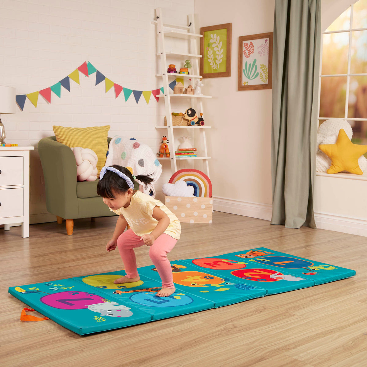 Hop-n-Count Mat | Tumbling Mat | B. toys | The Play Room