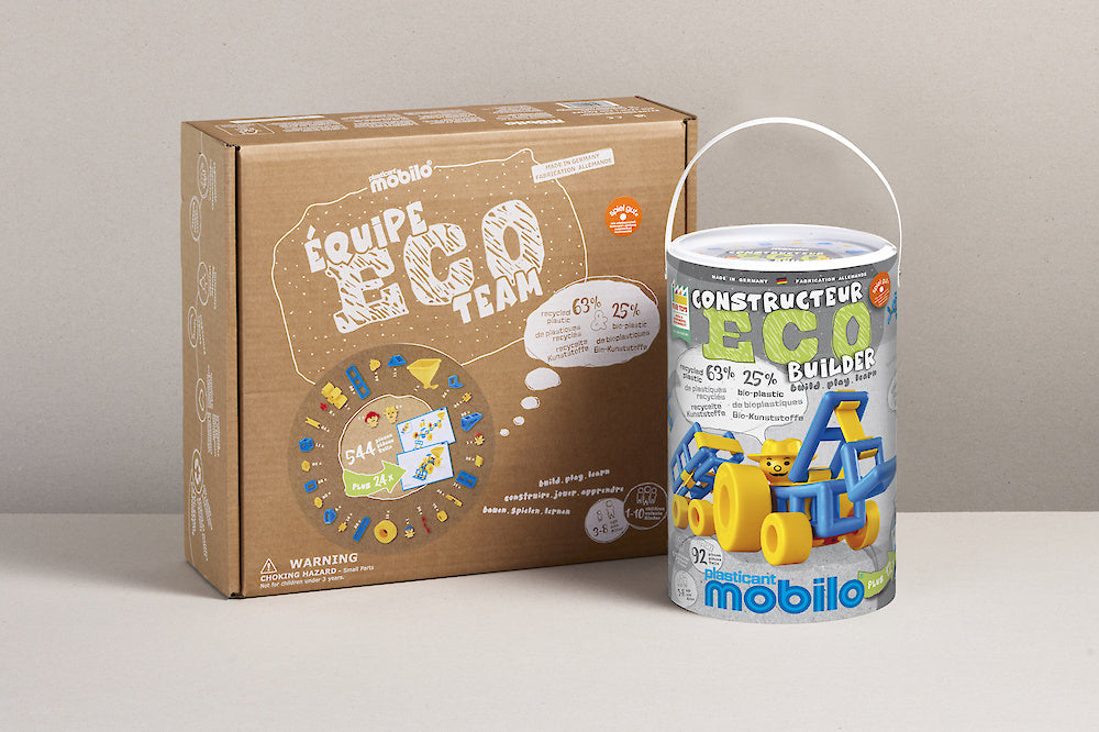 Mobilo - Eco Construction Builder Barrel - 92 piece | The Play Room