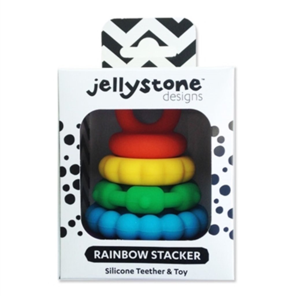 Jellystone - Rainbow Stacker Teether & Toy - Brights | The Play Room