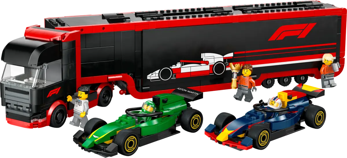 LEGO - City F1 Truck with RB20 & AMR24 F1 Cars 60445 | The Play Room