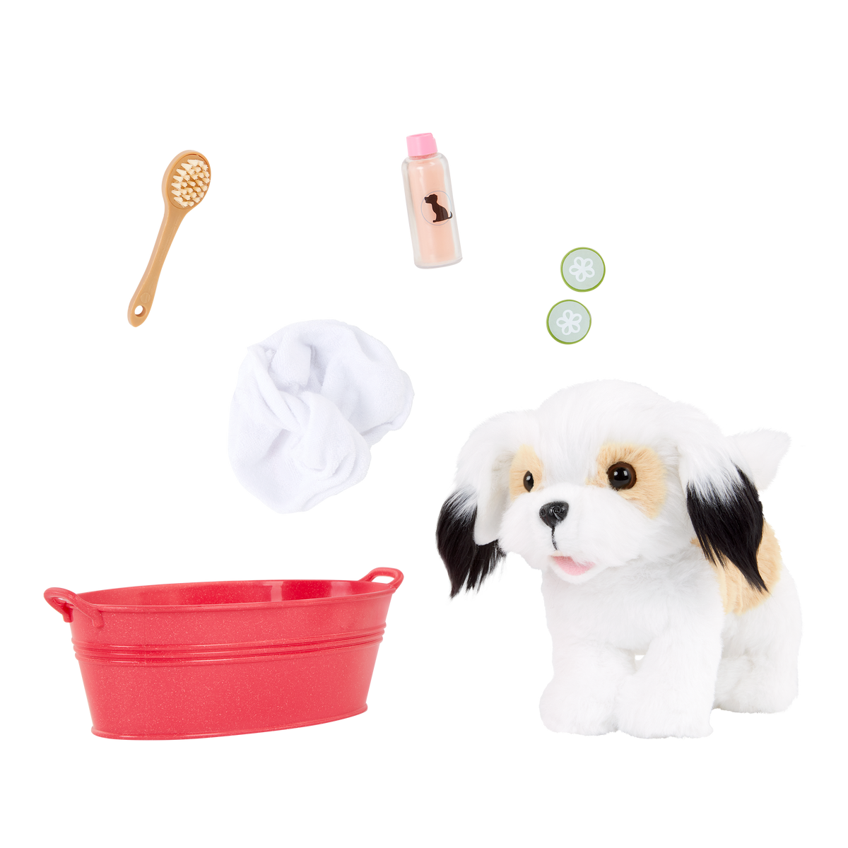 Spa Day Pup | Posable 6” Shih Tzu Dog Plush | Our Generation | The Play ...