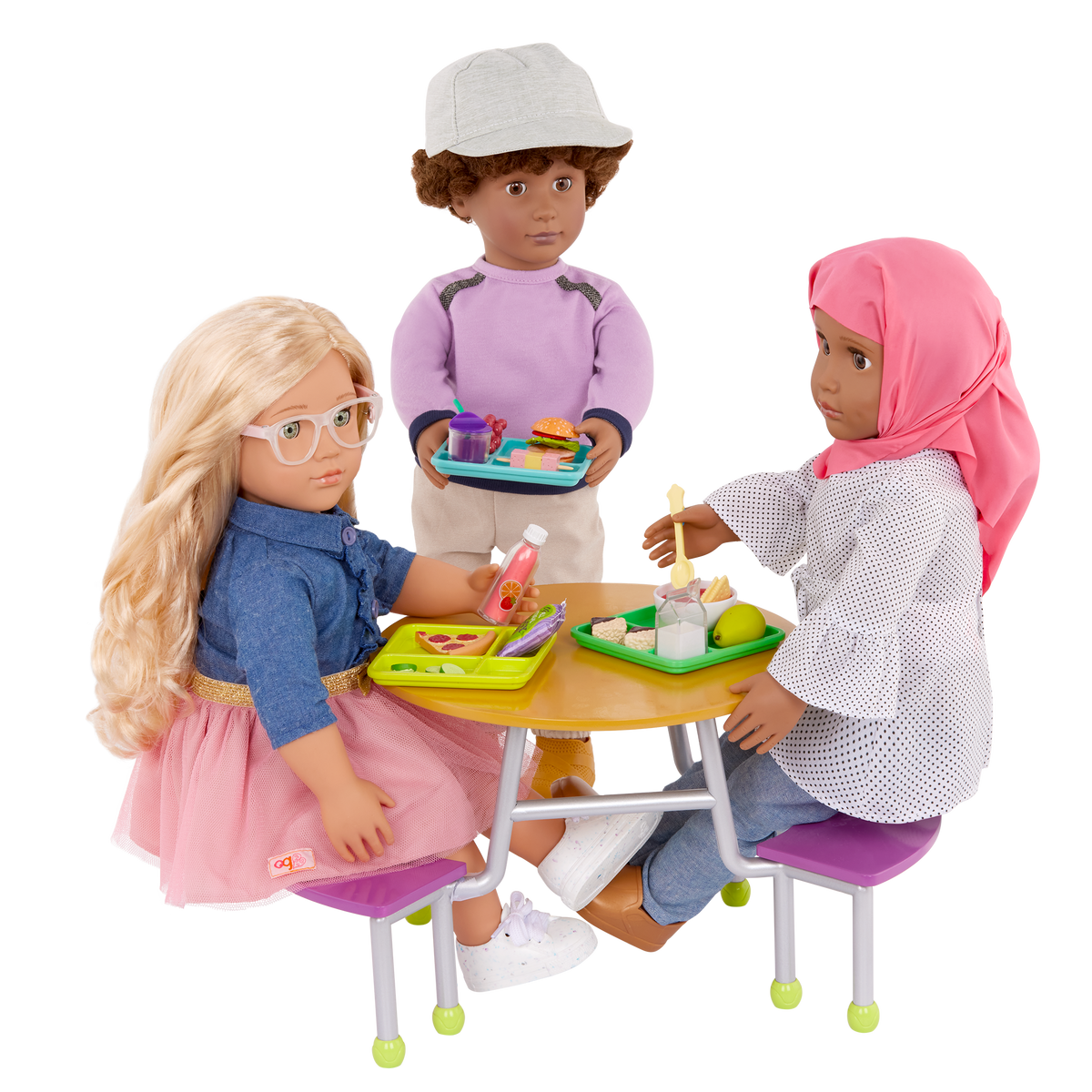Cafeteria Table | 18-inch Doll School Set | Our Generation | The Play Room