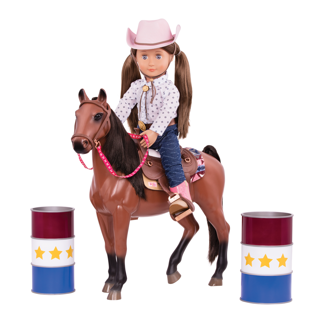 Barrel Racing Set | 18" Doll Horse Toys | Our Generation | The Play Room