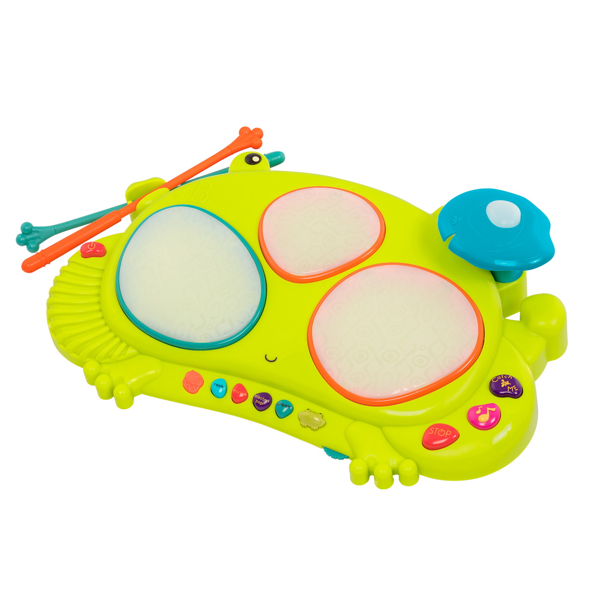 Ribbit-tat-tat | Frog Drum Set | B. toys | The Play Room
