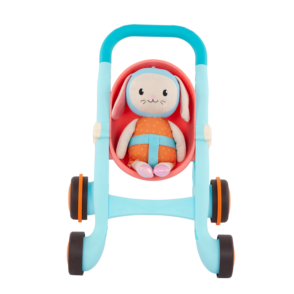 Happy Strolling | Toy Stroller & Plush Bunny | B. play | The Play Room