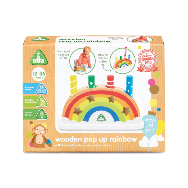 ELC - Wooden Pop Up Rainbow | The Play Room