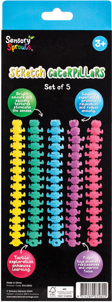 Sensory Sprouts - Stretch Caterpillars | The Play Room