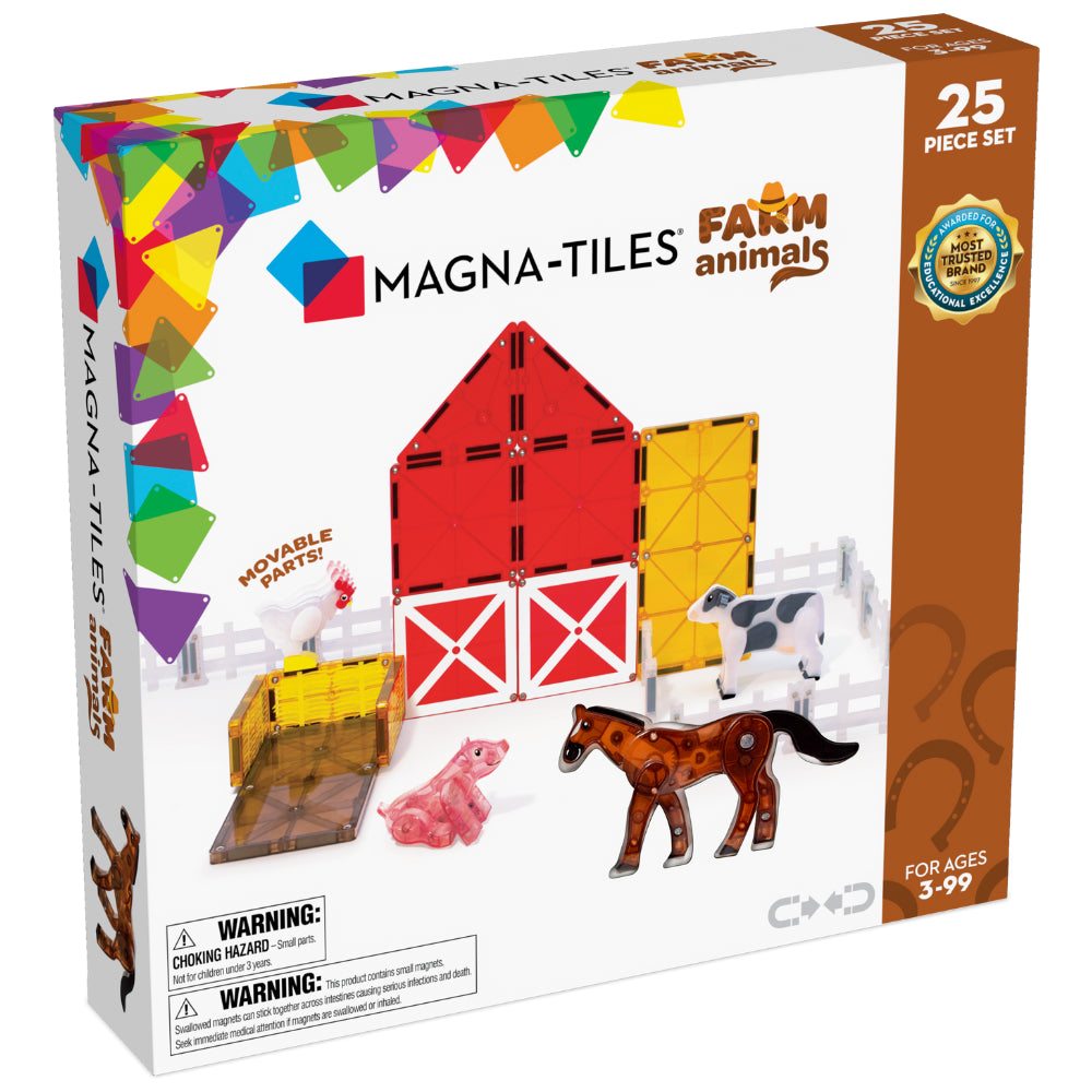 Magna Tiles - Farm Animals Set - 25 pieces | The Play Room