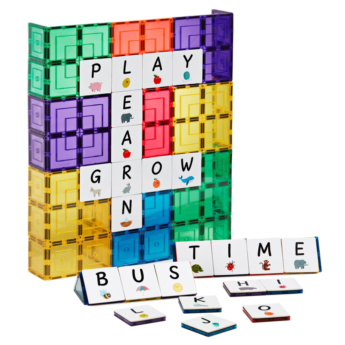 Learn & Grow - Magnetic Tile Toppers - Alphabet Upper (40 Piece) – The ...