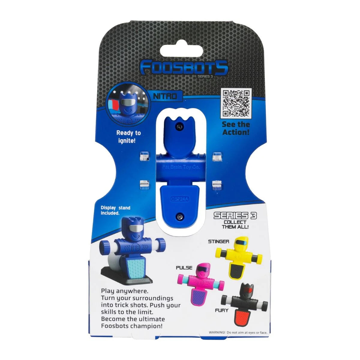 Fat Brain - Foosbots Single Nitro Blue | The Play Room