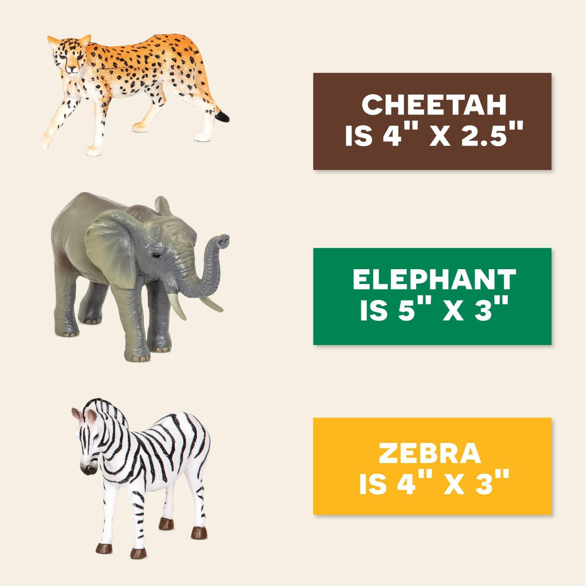 Terra - Jungle Animals Set (3) Wildlife | The Play Room