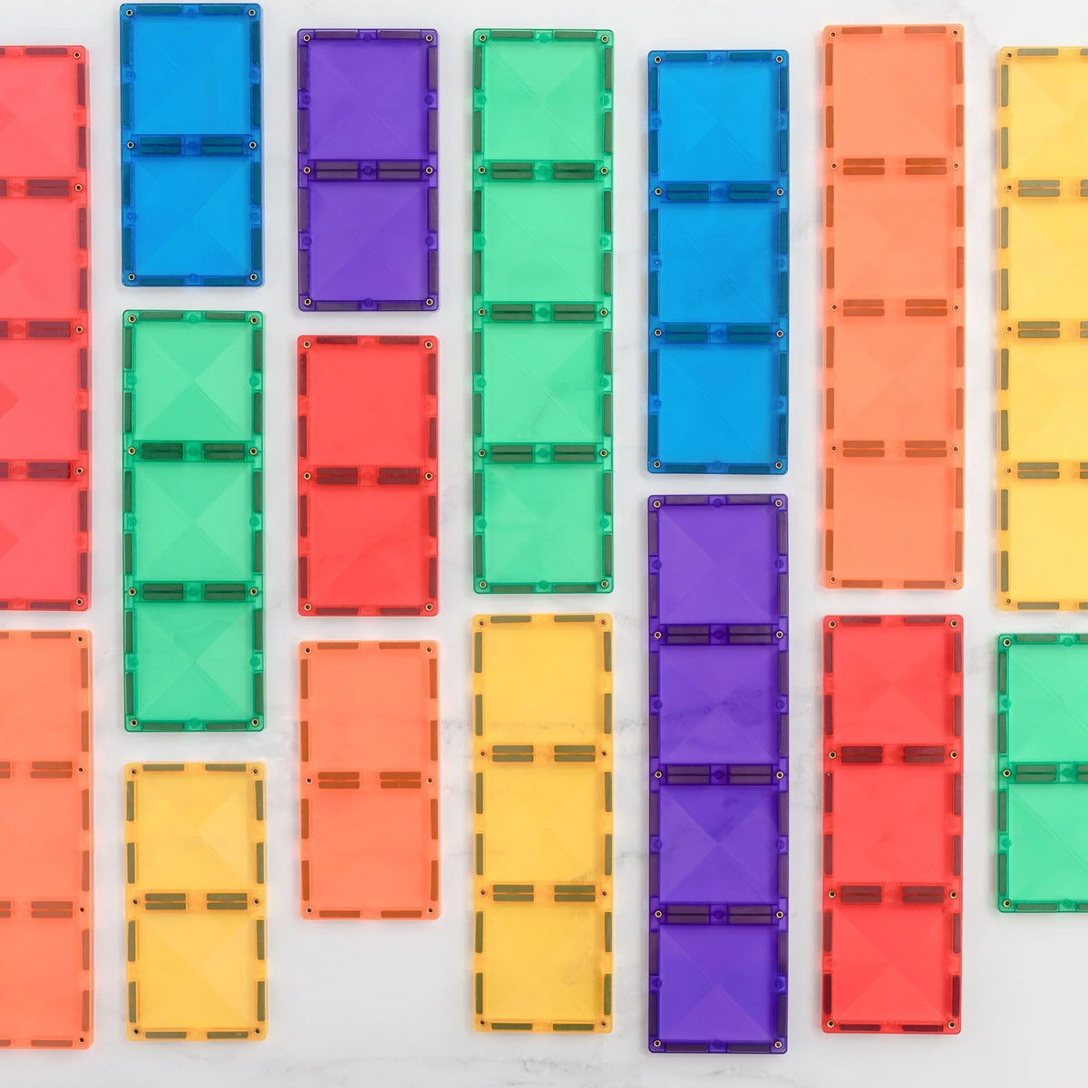 Connetix - Rectangle Pack - Rainbow - 18 Piece | The Play Room