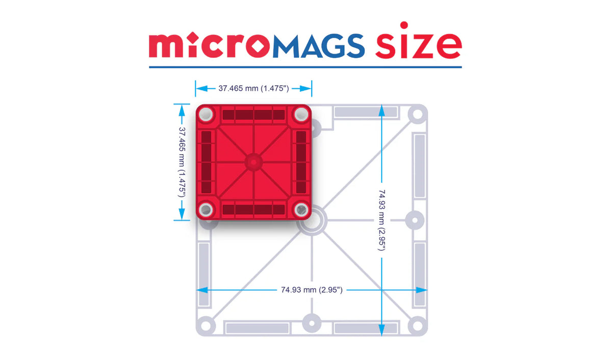 Magna Tiles - Combo + MicroMAGS 62 piece | The Play Room