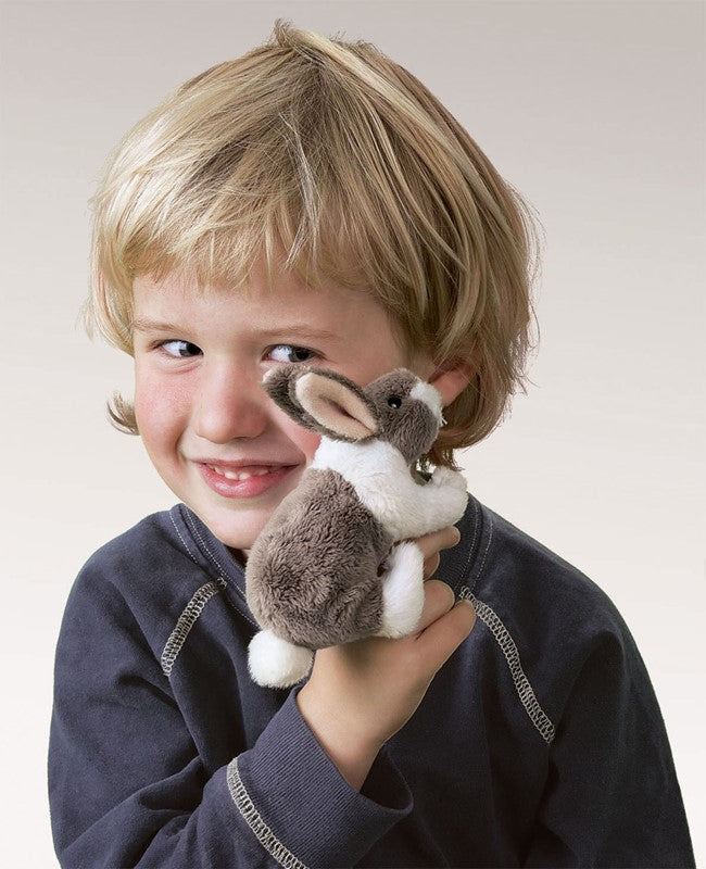 Folkmanis - Mini Bunny Rabbit Finger Puppet | The Play Room