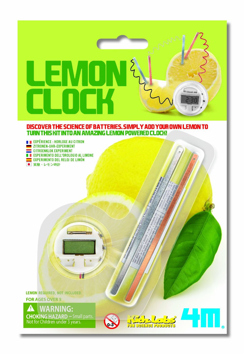 Buy 4M Lemon Powered Clock Kit | The Play Room
