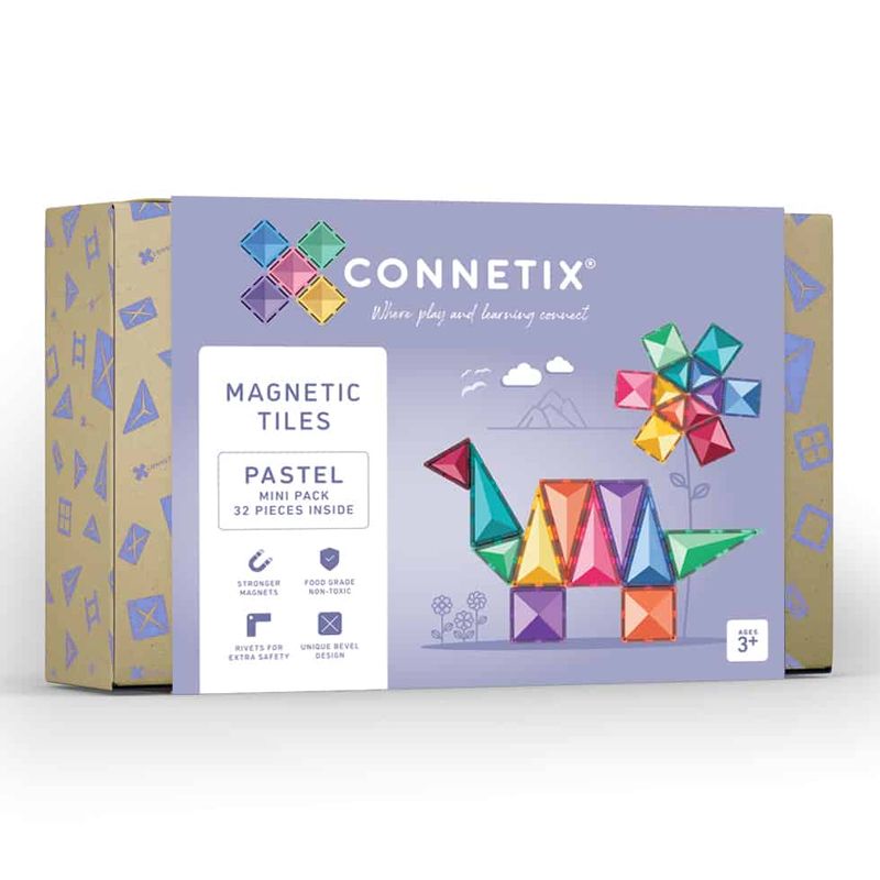 Connetix - Mini Pack - Pastel - 32 Piece | The Play Room