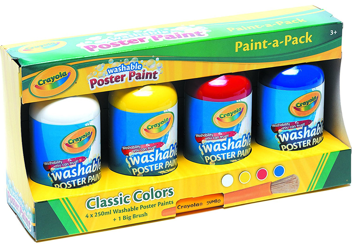Buy Crayola Washable Poster Paint Classic Colours | The Play Room