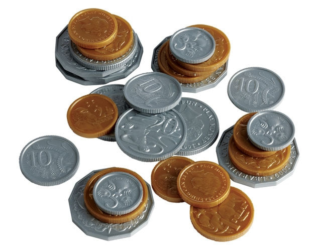 Edvantage - Plastic Play Coins in Bag (106pcs) | The Play Room