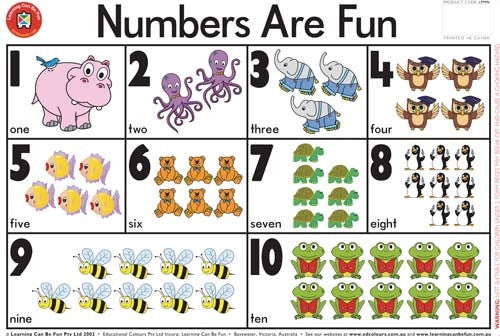 Buy Edvantage Placemat - Numbers are Fun | The Play Room