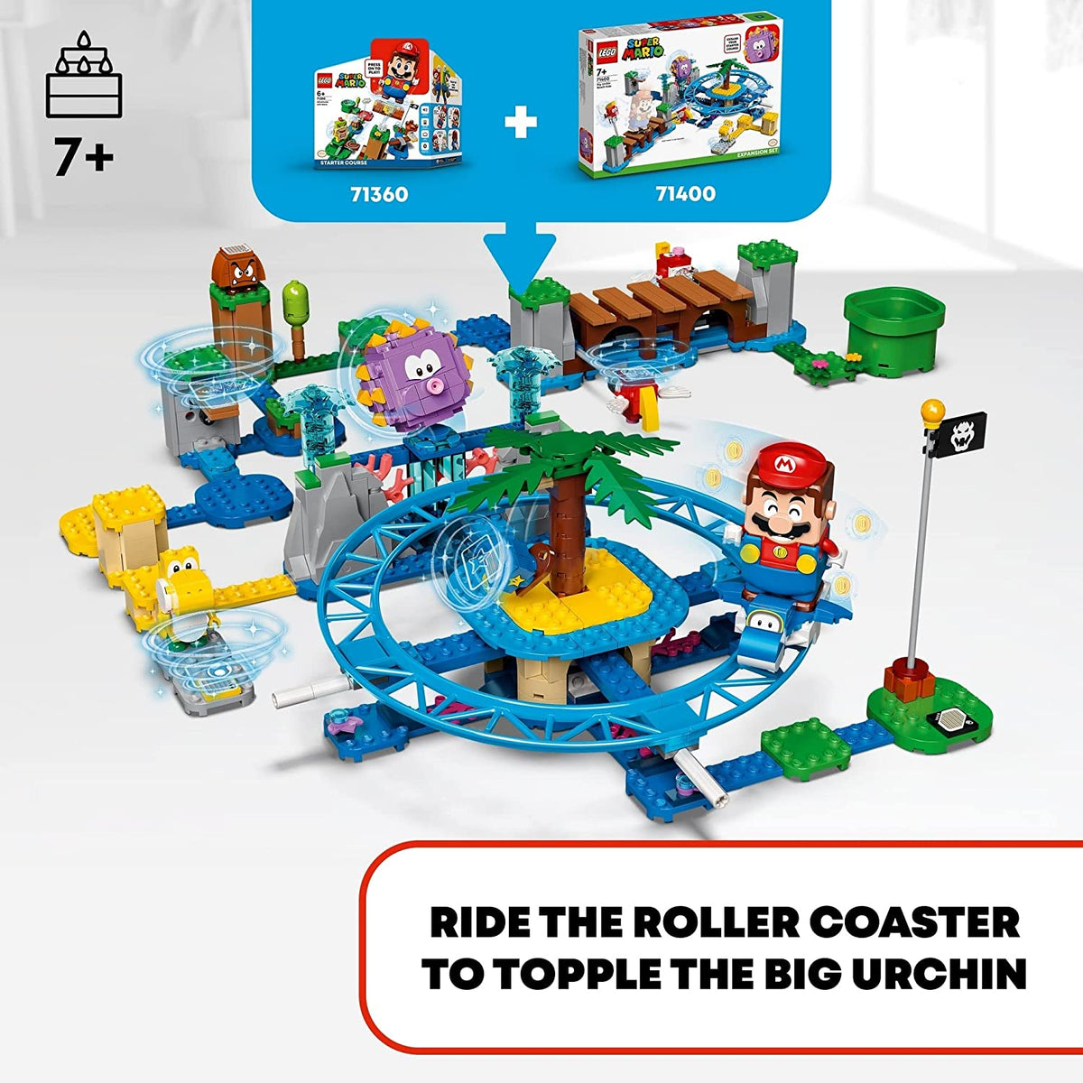 LEGO - Super Mario Big Urchin Beach Ride Expansion Set (71400) | The ...
