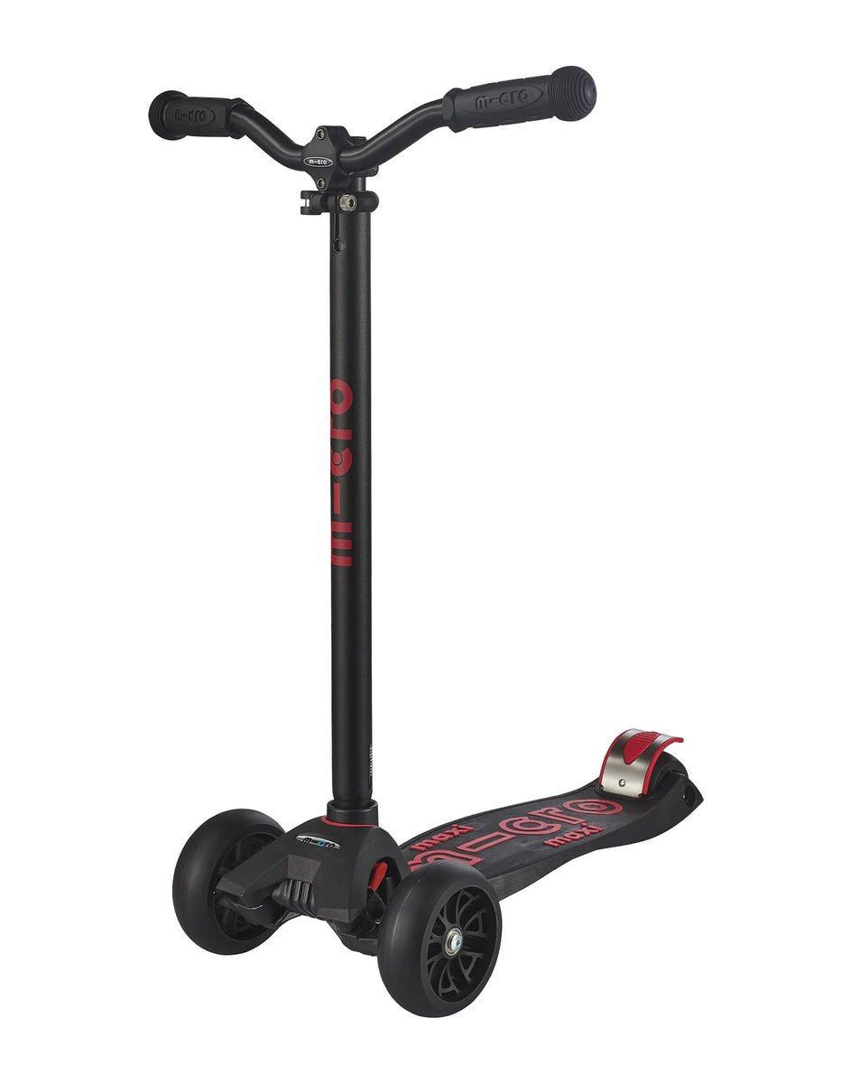 Micro - Maxi Deluxe Pro Scooter - Black/Red | The Play Room