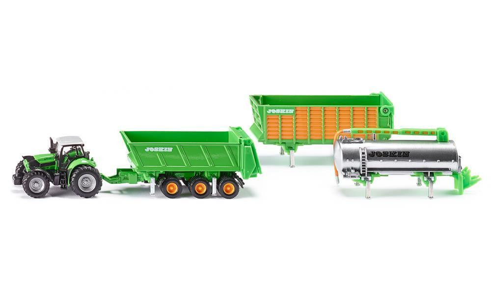 Siku - Deutz-Fahr Tractor with Trailer Set 1:87 Scale | The Play Room