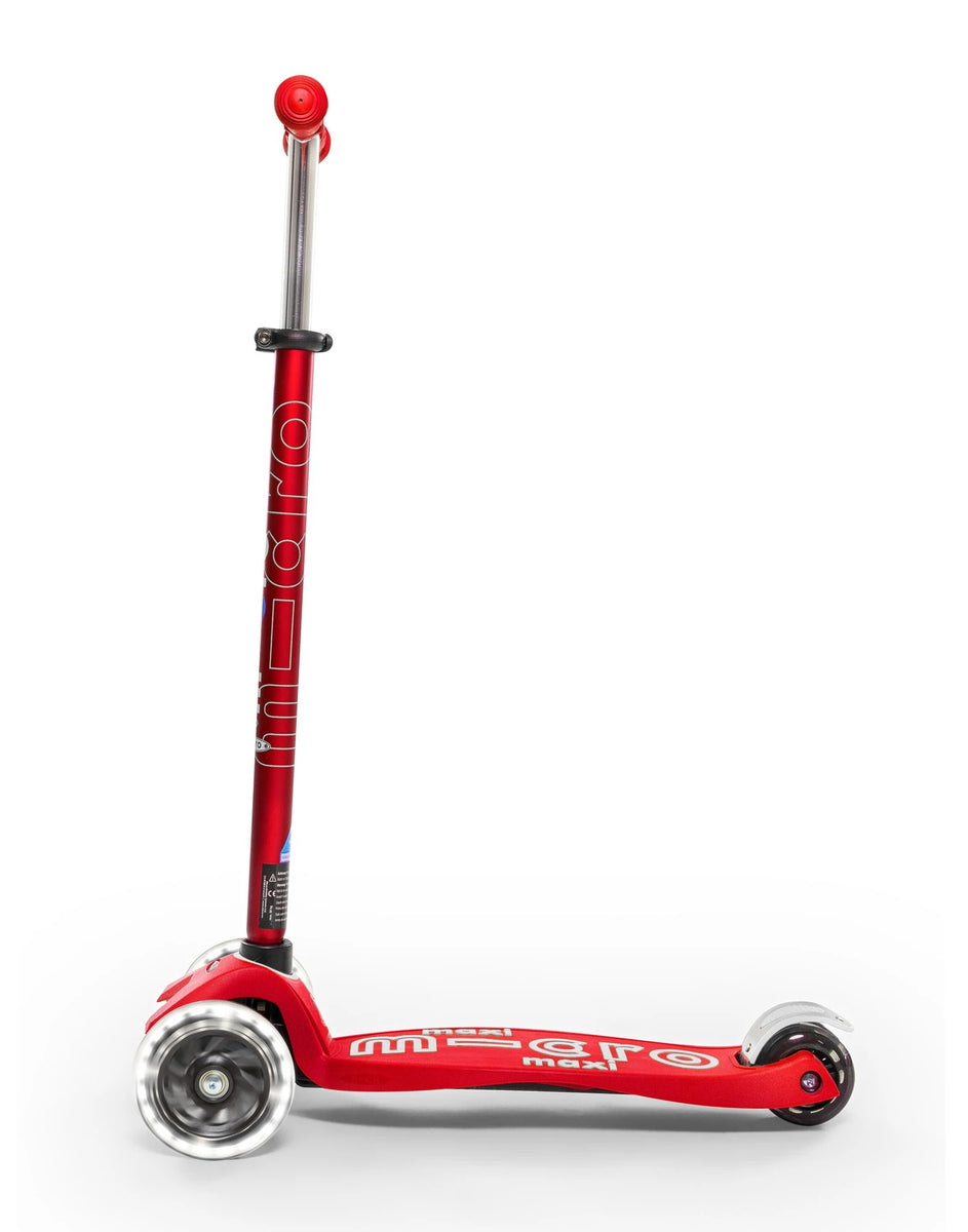 Micro - Maxi Deluxe LED Scooter - Red | The Play Room