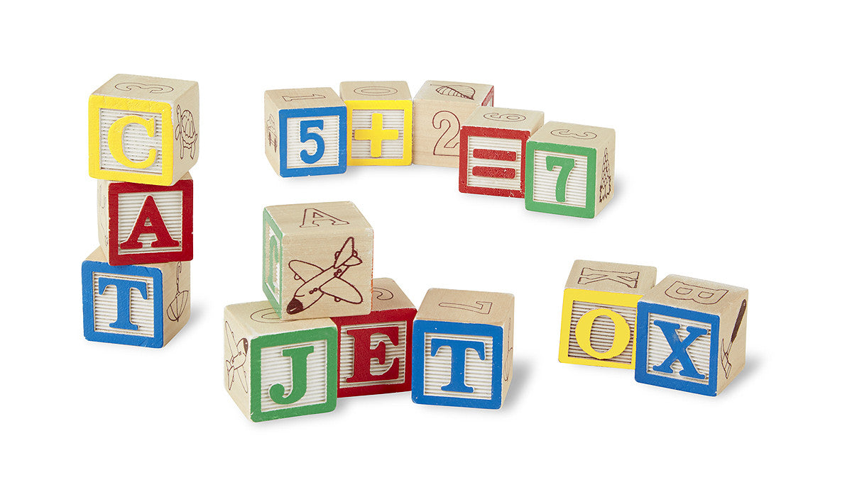 Melissa & Doug - Wooden Abc/123 Blocks | The Play Room